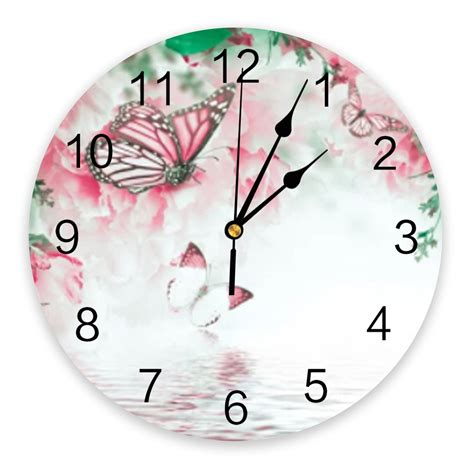 Blossom Sakura Japanese Cherry Tree Digital Wall Watch Mute Table Clock Wall Home R Living Room