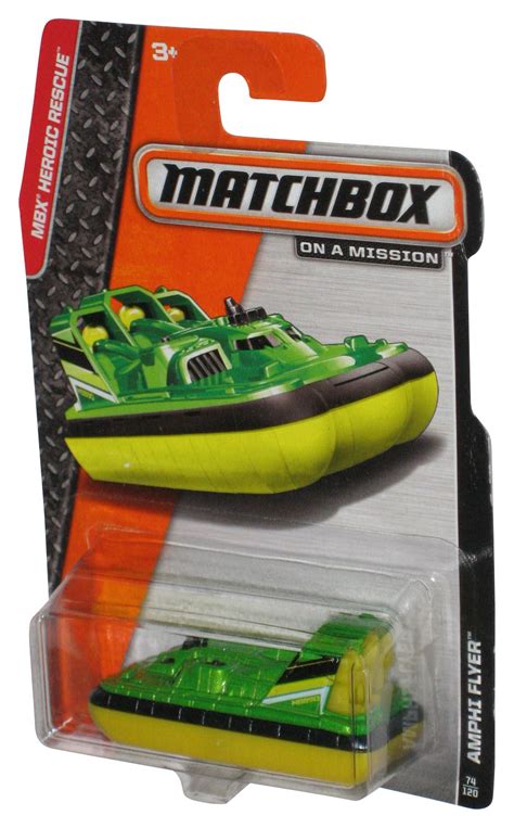 Matchbox Mbx Heroic Rescue 2013 Green And Yellow Alphi Flyer Toy 74 120