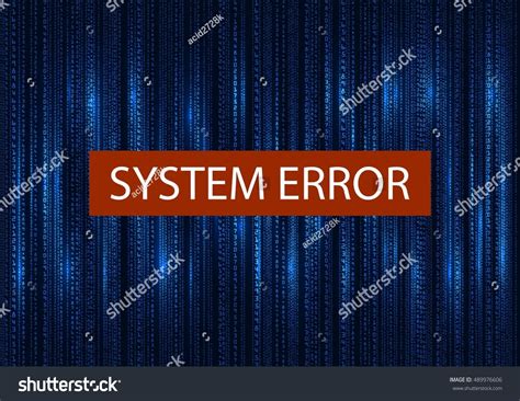 System Error Digital Numbers Background Error Vector De Stock Libre
