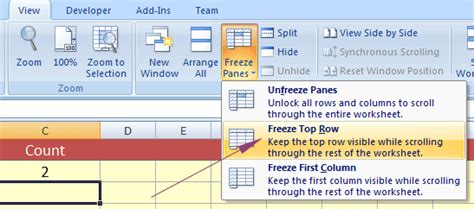 Freeze Or Lock Specific Rows And Columns When Scrolling In Excel