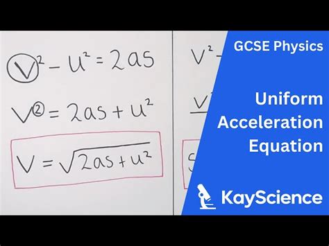 Physics Acceleration Equation Motion Equations At Constant