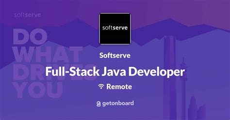 Full Stack Java Developer At Softserve Remote Work From Home Get On Board