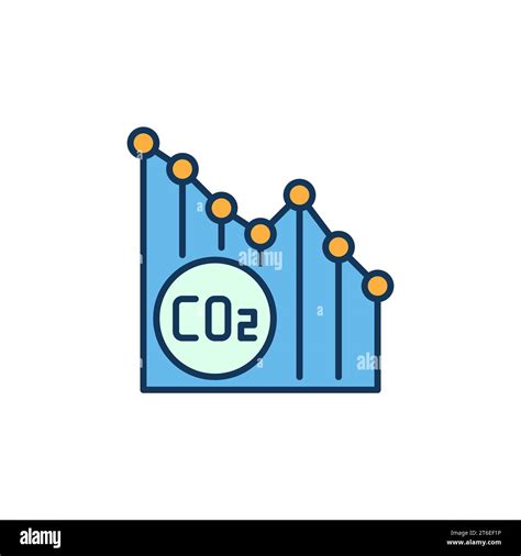 Carbon Dioxide Co2 Chart Vector Concept Colored Icon Or Sign Stock Vector Image And Art Alamy