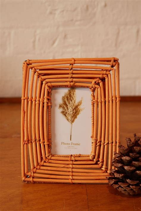 Rattan Weave Photo Frame 4x6 Photo Frame Crafts Handmade Photo