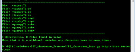 iis短文件名暴力枚举漏洞利用工具 iis shortname scanner iis目录枚举 csdn博客