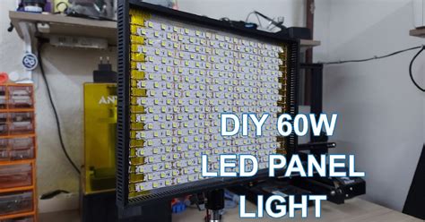 Diy 60w Led Panel Light By Self Taught Stuff Download Free Stl Model