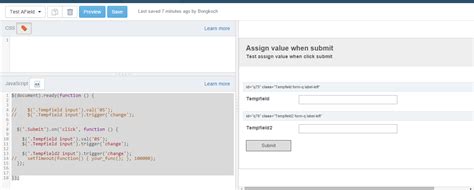 A Form Field Filled By A Stored Procedure Using With Submit Button