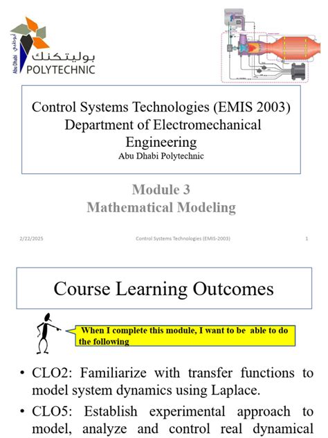 Module 3 Control System Technologies Mathematical Modeling Pdf