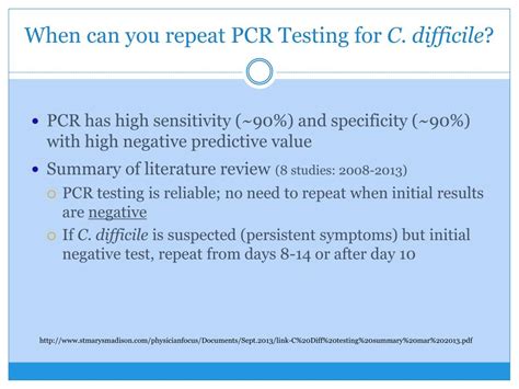 Ppt C Difficile Accurate Testing And Diagnosing New Treatments On