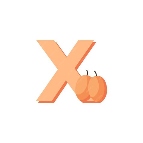 Premium Vector Fruits Alphabet Letter X For Ximenia Caffra Education