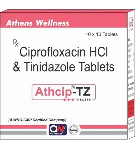 Ciprofloxacin Hcl And Tinidazole Tablets At Rs 141 Box Ciprofloxacin