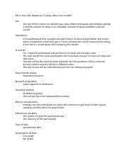 Sampling Method Docx How Does The Duration Of Sleep Affect Test Results Aim The Aim Of This