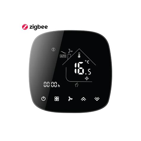 Zigbee Thermostat 24v Black Smart Climate Control