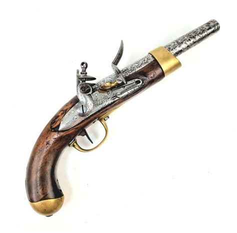 Bid Now French 1st Empire Napoleonic Pistolet Modèle Xiii Flintlock