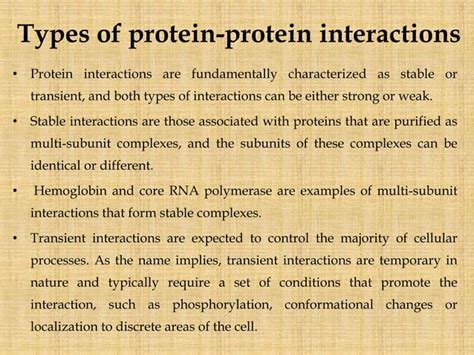 Protein Interaction Types By Kk Sahu Pptx