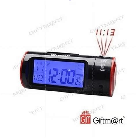Black Red ABS Digital Projector Clock At Piece In Mumbai ID