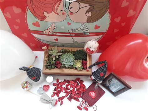 پک ولنتاین باکس چوبی ژمینو کاکتوس