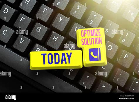 Text Caption Presenting Optimize Solution Concept Meaning Process Of