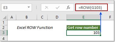 How To Use The ROW Function In Excel