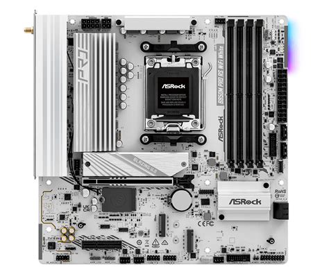 Asrock B M Pro Rs Wifi White