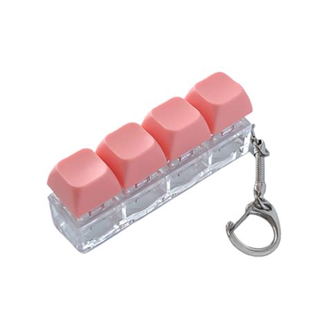 Lhnft Keyboard Fidget Toy For Adults Slient And Clicky Fidget Keyboard Keychain Clicker Sensory