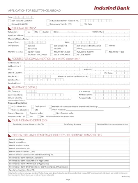 Fillable Online Application For Remittance Abroad Form Fax Email Print