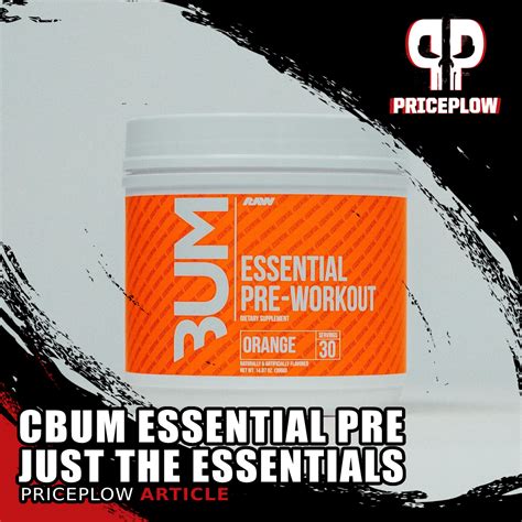 Cbum Essential Pre Workout Just The Raw Essentials
