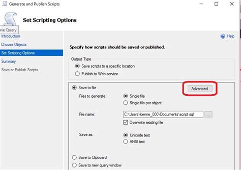 Generating Scripts For Previous Versions Of Sql Sql Studies