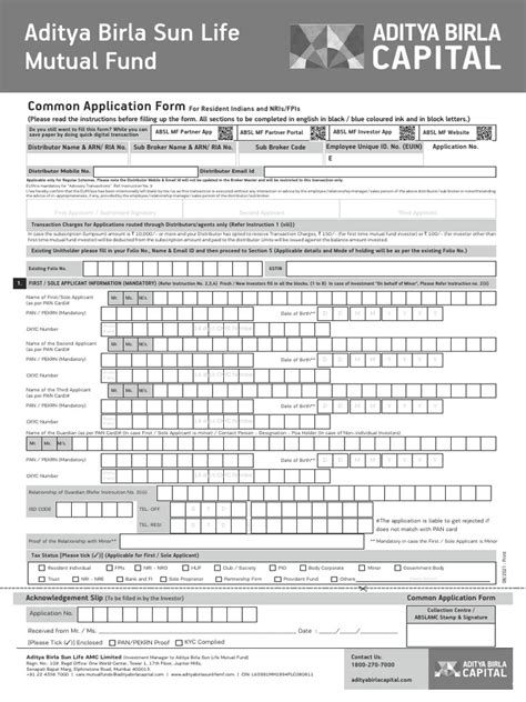 absl common application form pdf cheque identity document