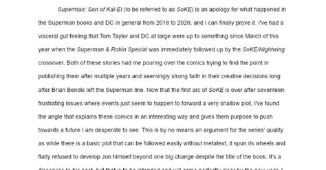 Superman Reacts To His Son Coming Out As Bisexual Superman Son Of