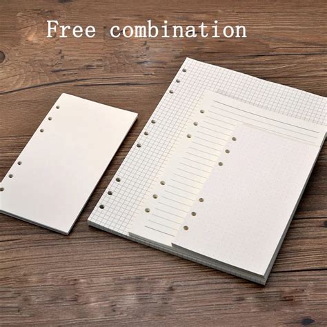 노트북 B5 A5 A6 내부 페이지 도트 매트릭스 월간 계획 빈 격자 수평선 월간 계획 문구 8 페이지 형식노트북 컴퓨터 Aliexpress