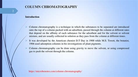 Solution Column Chromatography Ppt Studypool
