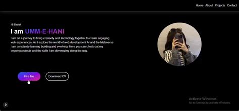 umm e hani on linkedin nextjs css webdevelopment portfolio