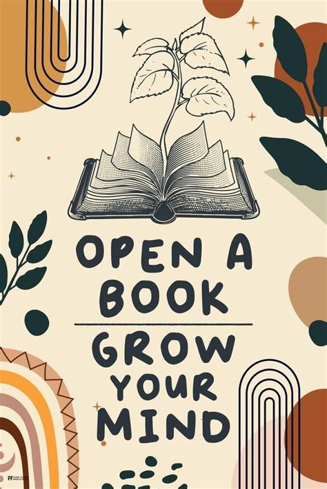 Reading Poster For Classroom Library Boho Decor Elementary Reading