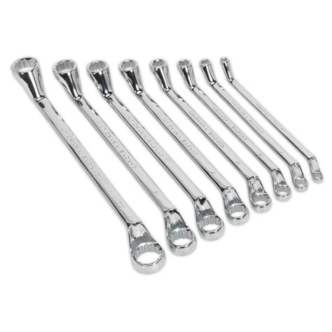Deep Offset Ring Spanner Set 8pc Metric Mdtools