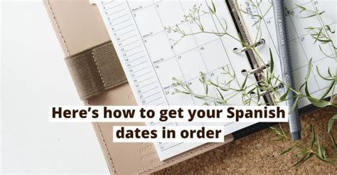 How To Say Months And Dates In Spanish Lingoda