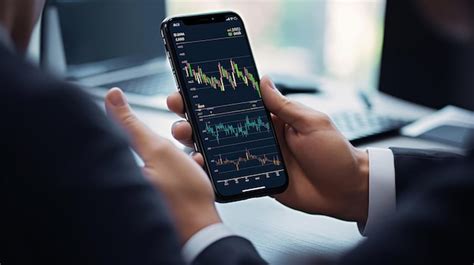 Premium Ai Image The Businessman Uses A Smartphone Featuring A Data