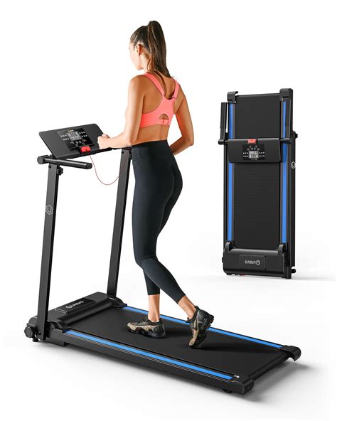 UREVO Folding Treadmill HP Treadmills For Home With HIIT Modes Compact Mini Treadmill