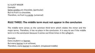 RULES OF SYLLOGISM Pdf