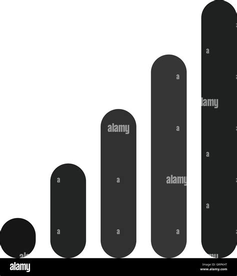 Bar Chart Bar Graph Symbol Rounded Rectangle Chart Stock Vector Image Art Alamy