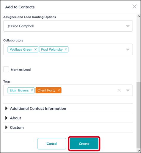 Add A Team Leadcontact In Command Teams Kw Answers