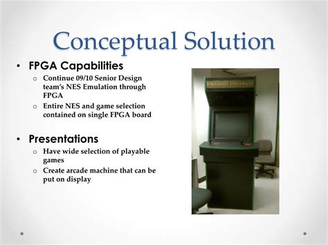 PPT FPGA Based Arcade Emulation PowerPoint Presentation Free Download ID