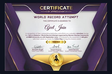 Robotics Worldrecordattempt Girlsinrobotics Mbm Ajeet Jain