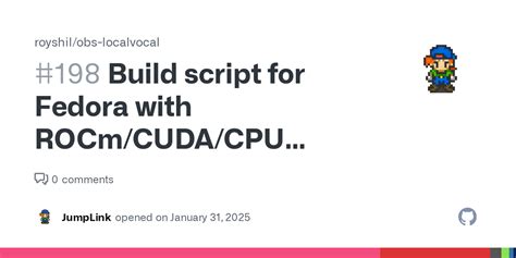 build script for fedora with rocm cuda cpu support · issue 198