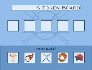 Baseball Firstthen And Token Boards By Blossomaba Tpt