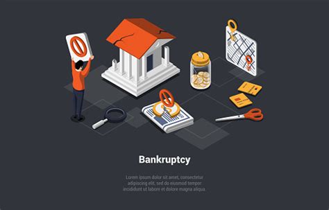 금융 위기 채무 불이행 실업 부채 파산 은행 금융 시스템 붕괴 평가 절하 미지급 대출 금리 상승에 대한 캐릭터 항의 아이소메트릭
