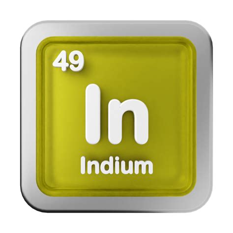 Indium Periodic Table Of Elements 65977149 Png