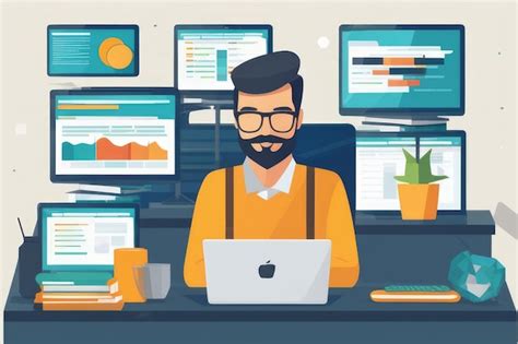 Premium Photo Techsavvy Workspace Programmers Haven