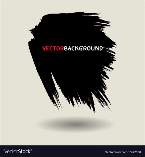Black Brush Texture Background Set Royalty Free Vector Image