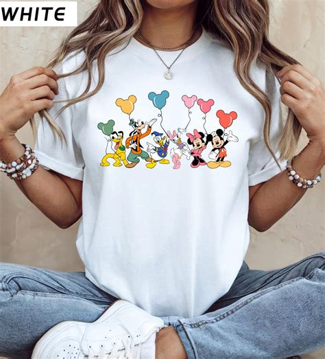 Disney Friends With Balloon T Shirt Mickey And Friends Shirt Etsy